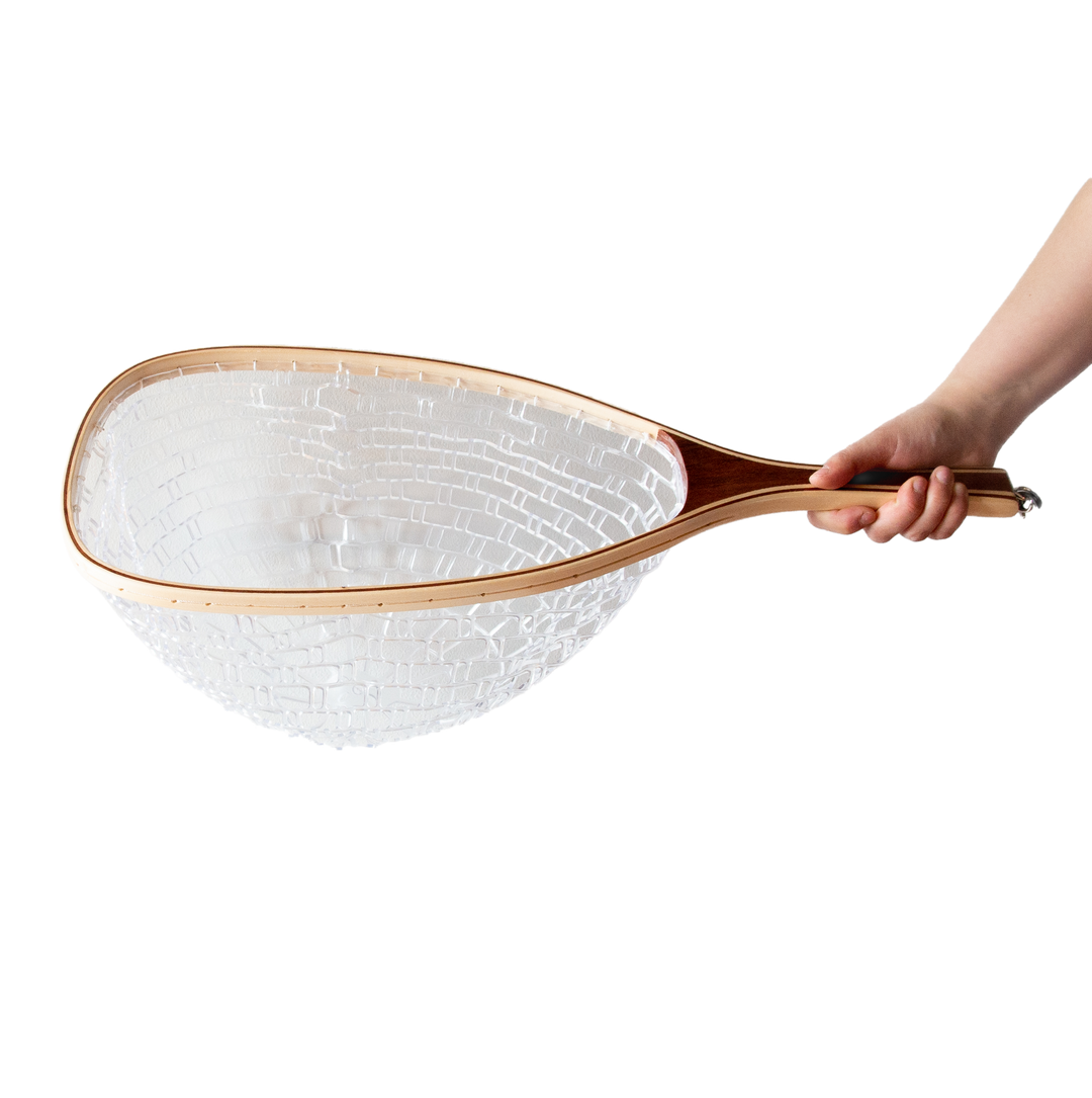 Wood Net with Rubber Mesh – All About Trout